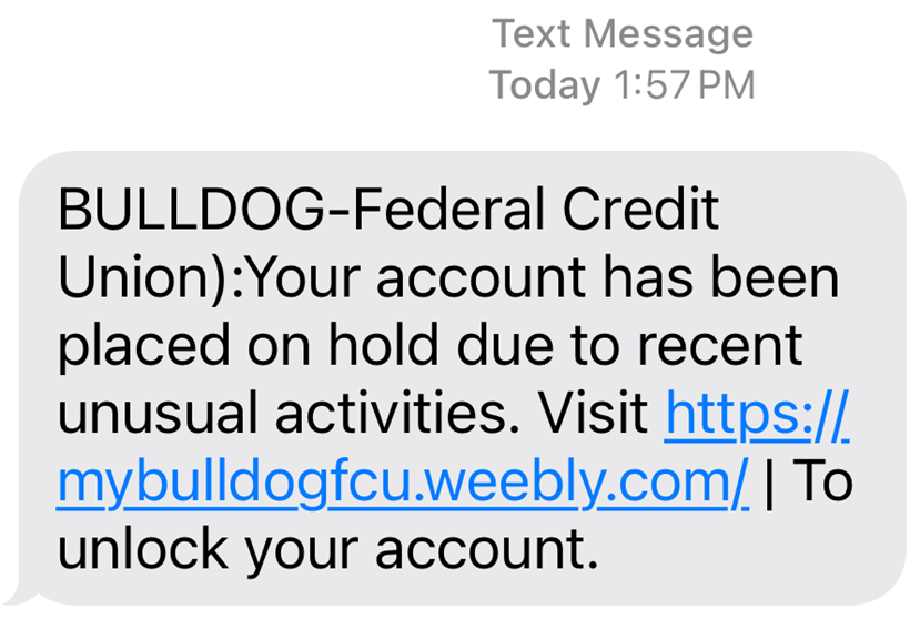 Fraud & Identity Theft :: Bulldog FCU